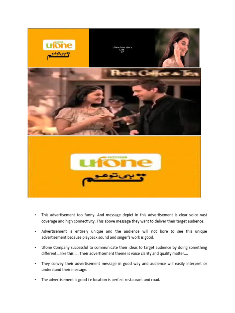 Ufone Case Related To Advertisement | PDF | Advertising | Target Audience