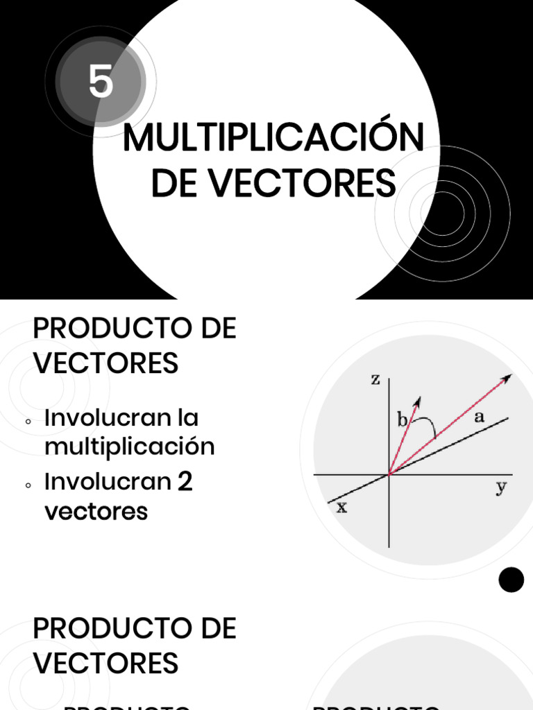 Multiplicación de Vectores en R3 | PDF | Vector Euclidiano | Escalar ...