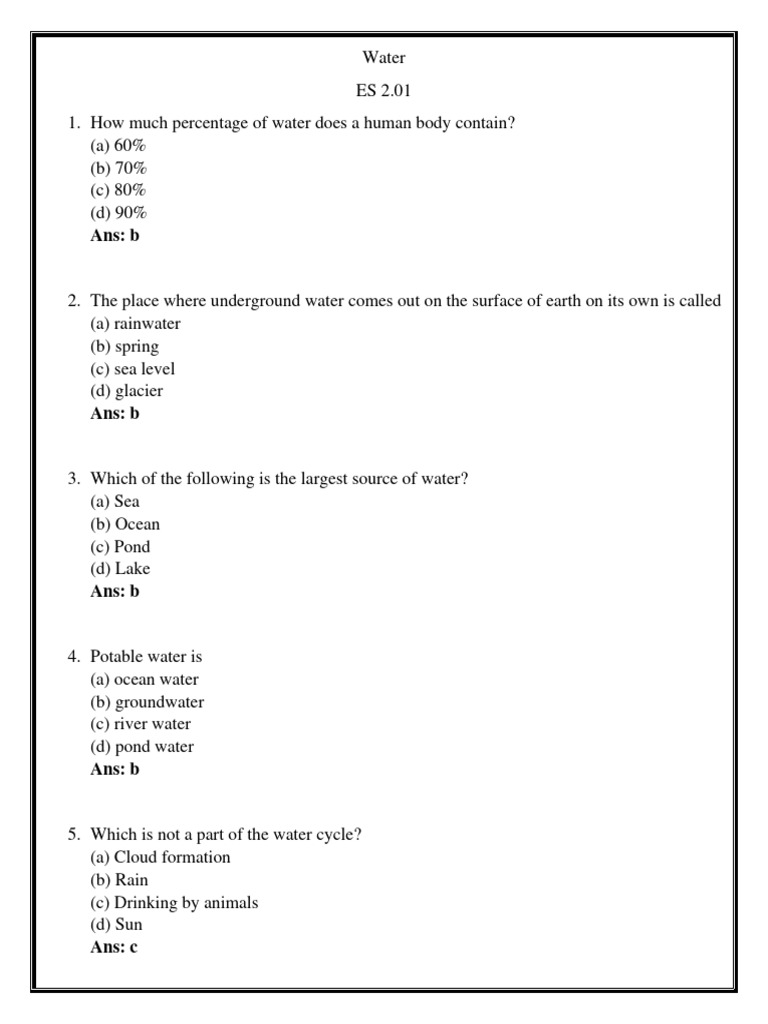 ES.2.01.TS Final | PDF | Aquifer | Water Cycle