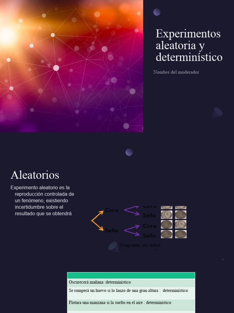 Experimentos: Aleatorios vs Determinísticos | PDF | Experimentar | Informática