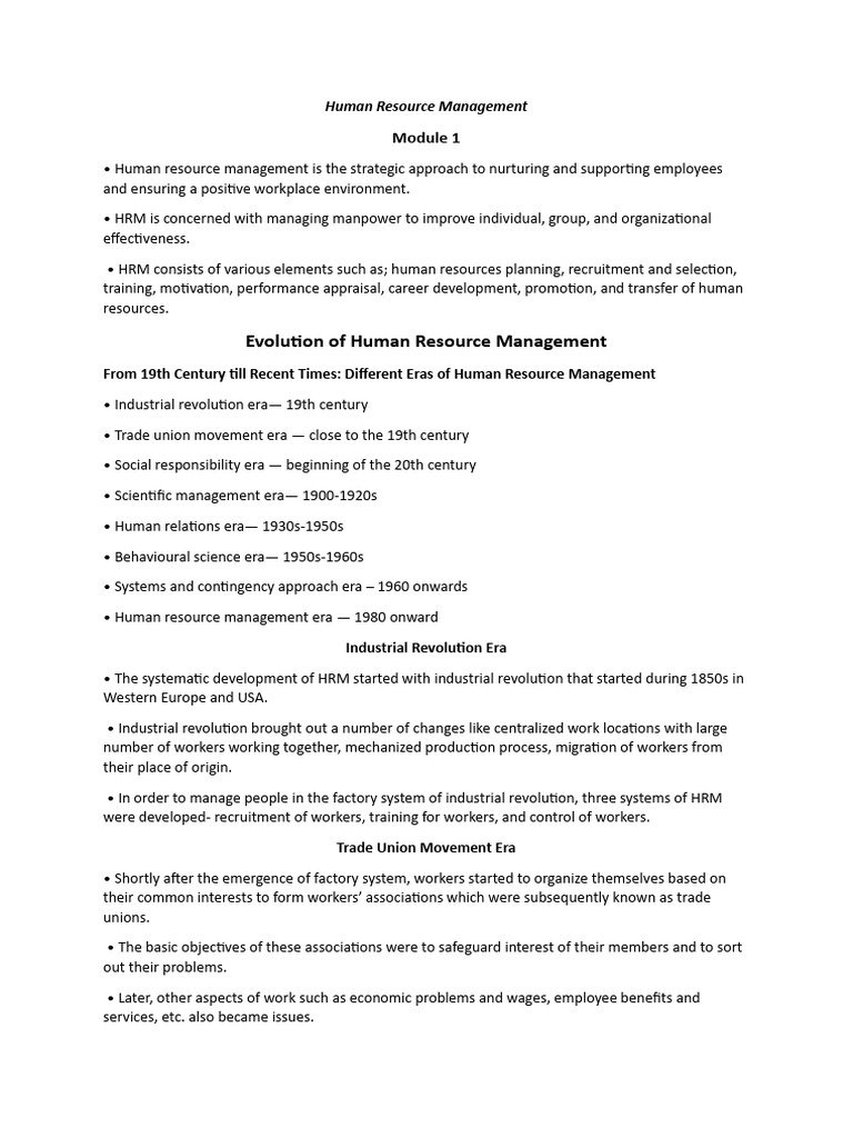 Human Resource Management | PDF | Human Resource Management | Human ...