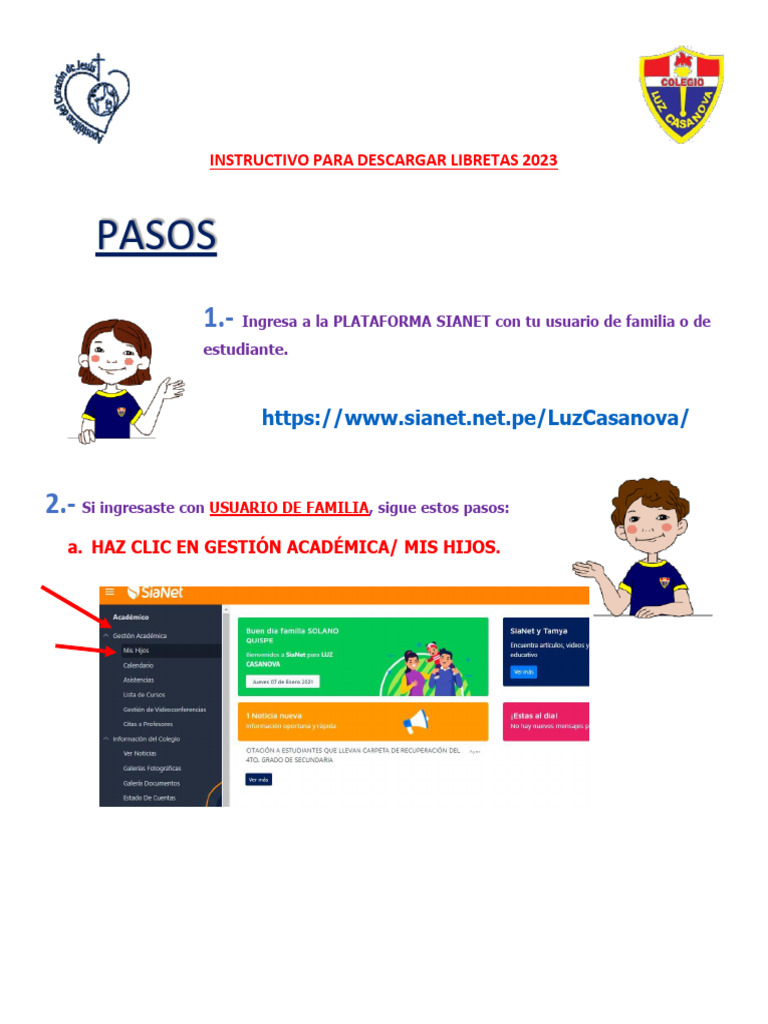 Instructivo para Descargar Libretas Bimestre Iii 2023 | PDF