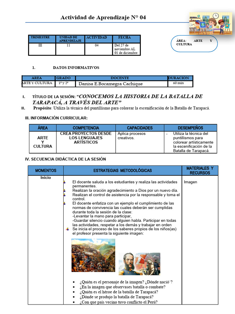 Actividad de Aprendizaje Nº4 | Descargar gratis PDF | Maestros | Aprendizaje