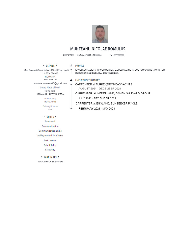 CV Dad | PDF