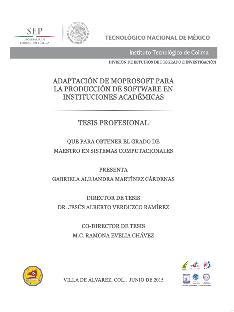 Moprosoft 60012-1-7 | PDF | Software | Gestión de proyectos