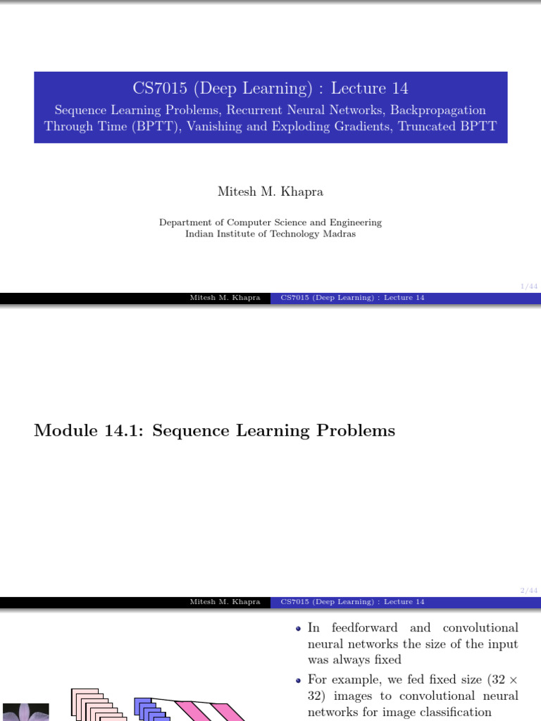 Sequence Learning | PDF | Deep Learning | Artificial Neural Network