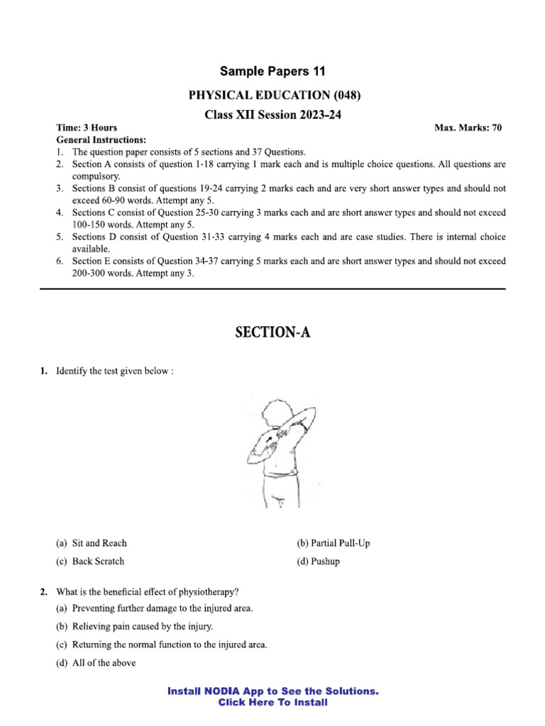 Sample Paper 11 Pe | PDF