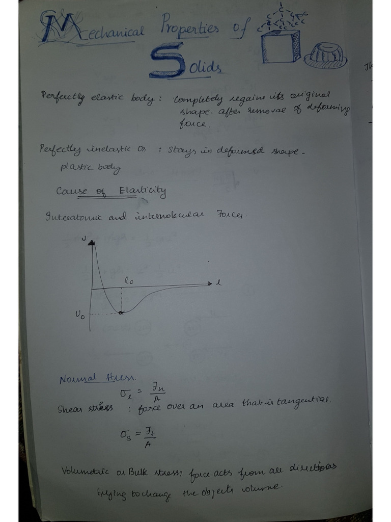 Mechanical Properties of Solids | PDF