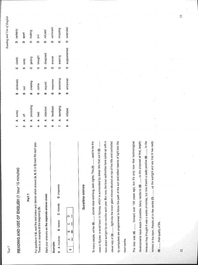 First Fs 2 Test 7 Reading And Writing Pdf