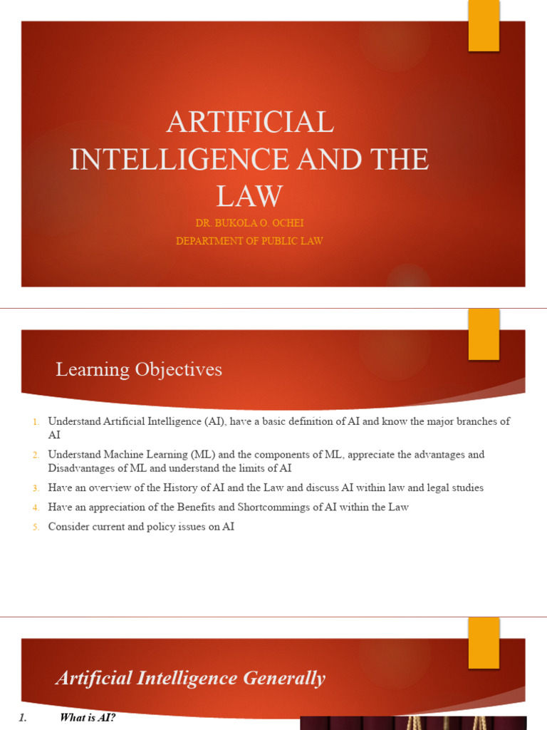 Artificial Intelligence And The Law Pdf Artificial Intelligence