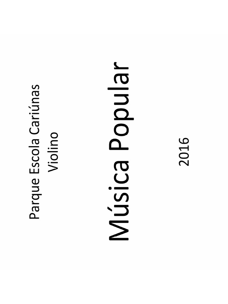 2016 Violino Caderno M sica Popular PDF