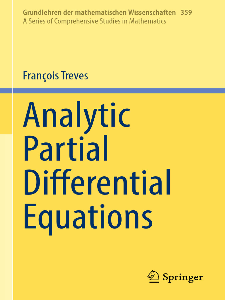 Analytic Partial Differential Equations Pdf Holomorphic Function 2624