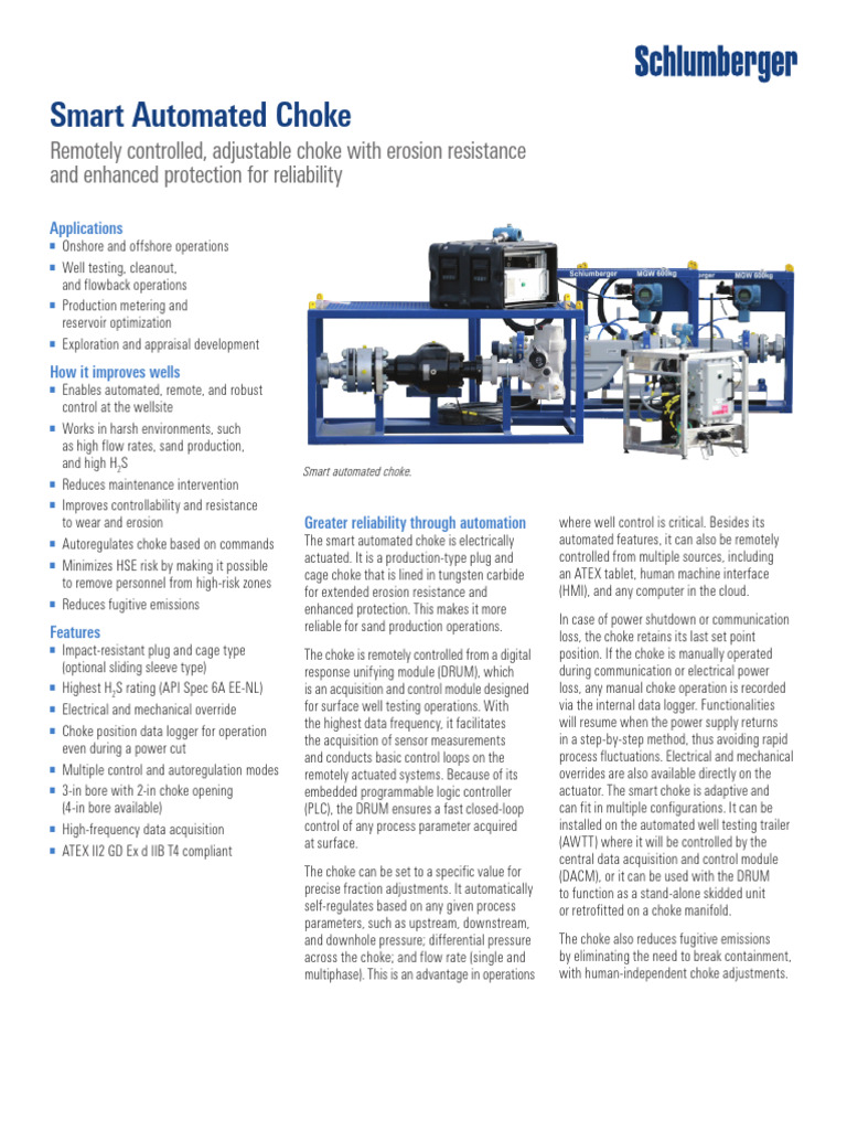 Automated Adjustable Choke | PDF | Automation | Programmable Logic Controller