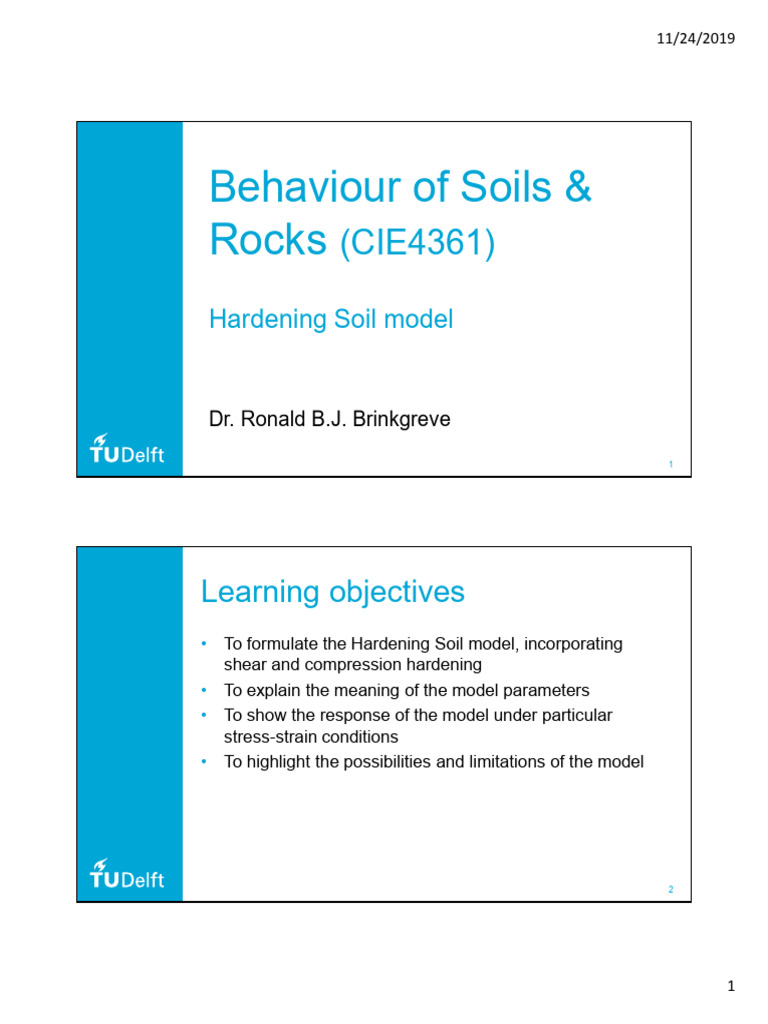 17 Lecture Hardening Soil Model PDF | PDF | Plasticity (Physics ...