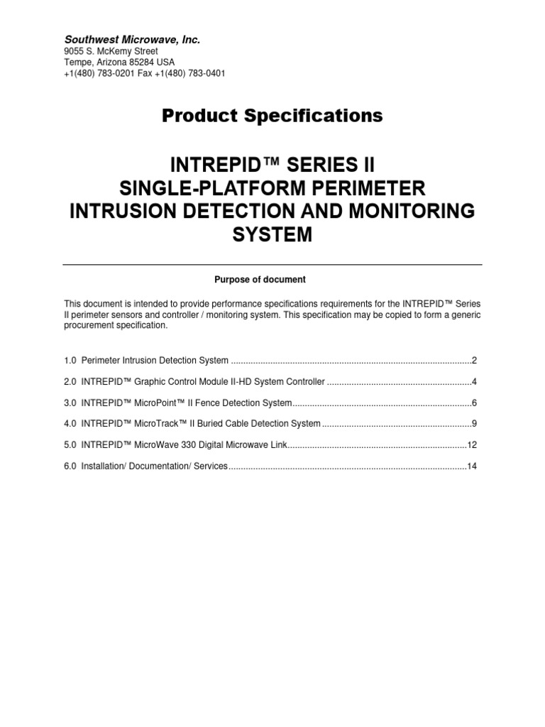 INTREPID Single Platform PIDS Spec EN | PDF | Computer Network ...