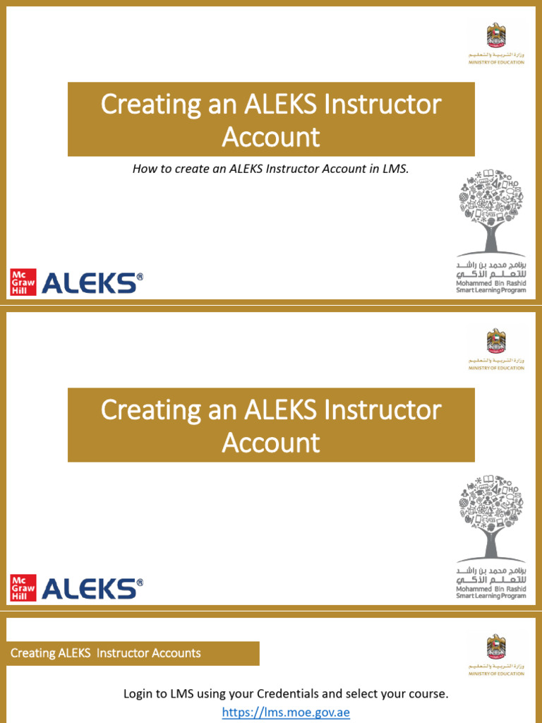 ALEKS Instructor & Class Creation LMS - 2020-2021 V2 | PDF