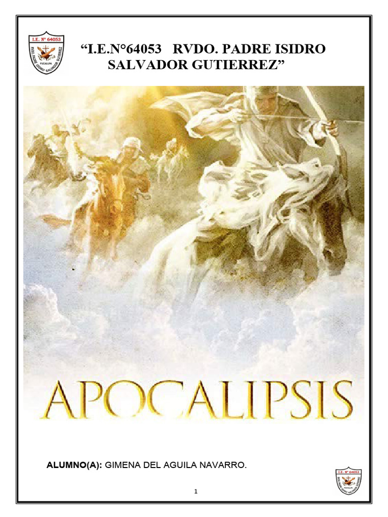 Trabajo Monografico Apocalipsis 2 | PDF | Libro de revelación | Business