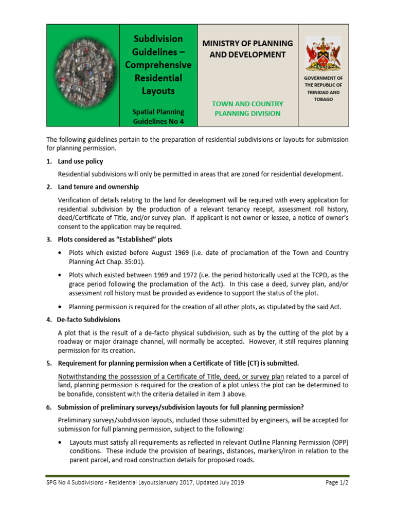 Spatial Planning Guideline No 4 Subdivisions Residential Layouts | PDF ... Spatial Planning Guideline No 4 Subdivisions Residential Layouts | PDF ...