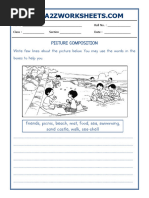 Grade1 Picture Description Worksheet | PDF