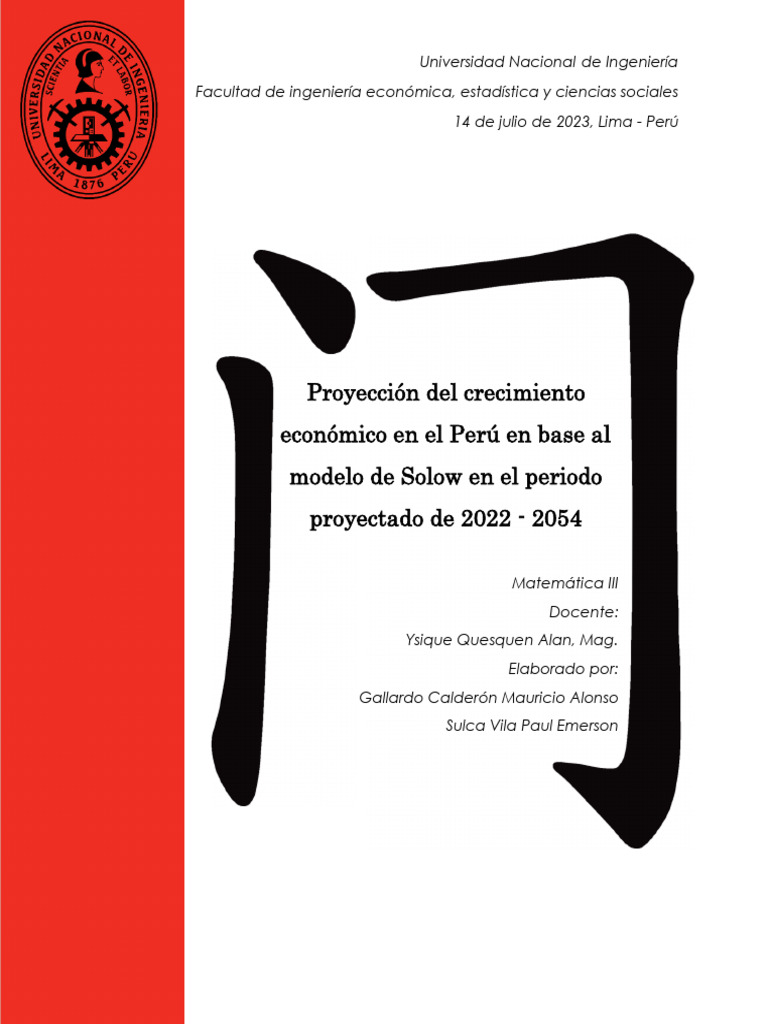 PC4 Mate III Versión Final | PDF | Crecimiento económico | Acumulación de capital