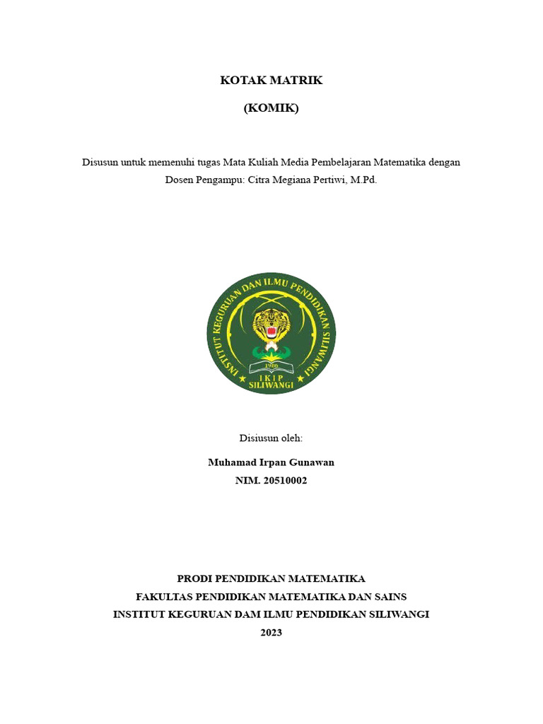 Kotak Matriks | PDF