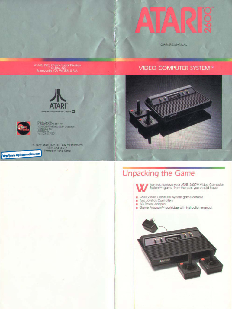 Atari 2600 Manual | PDF