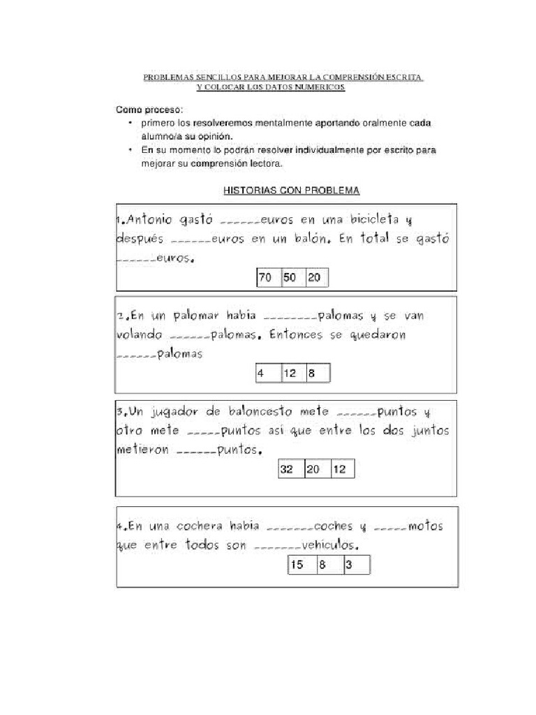 Problemas de Mat Completar | PDF