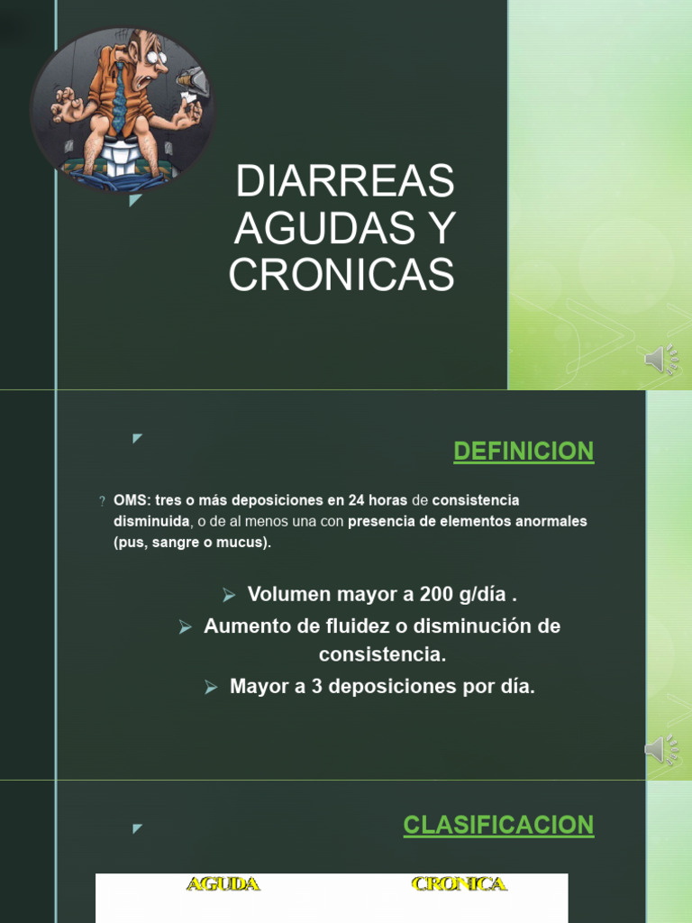 Clasificación de Diarreas Agudas y Crónicas | PDF | Diarrea ...
