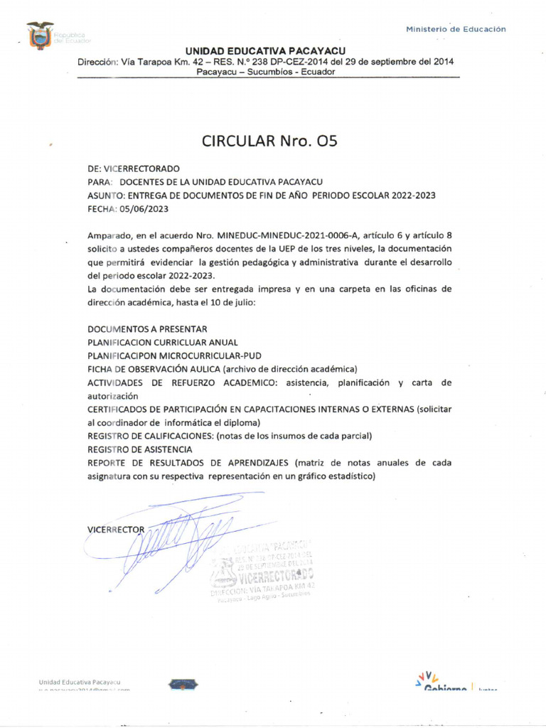 Circular #05 | PDF