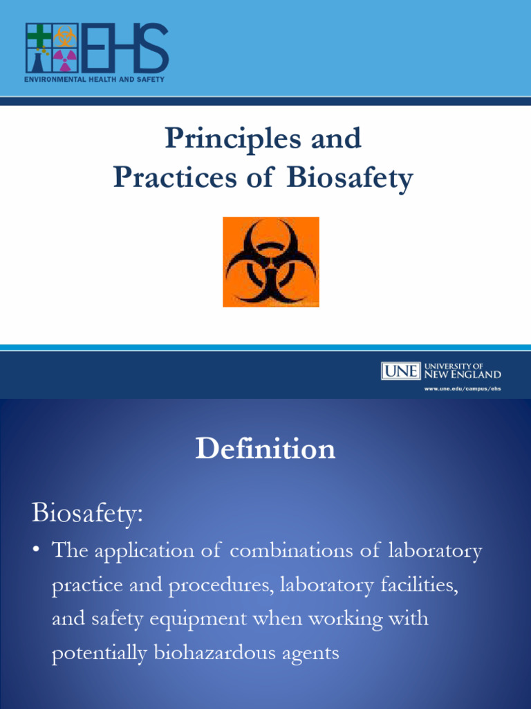 Biosafety Training | PDF | Immunology | Medical Specialties