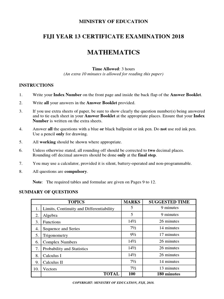 Math QP | Download Free PDF | Function (Mathematics) | Standard Deviation