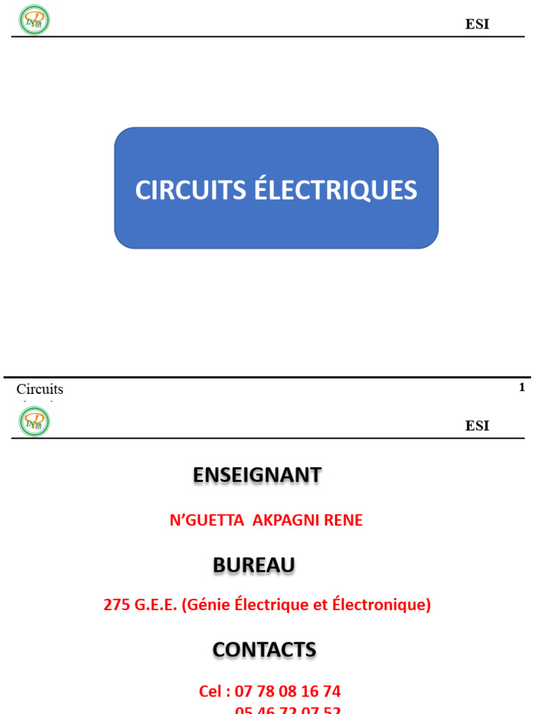 Base de L'électricité | PDF | Courant électrique | Centrale électrique