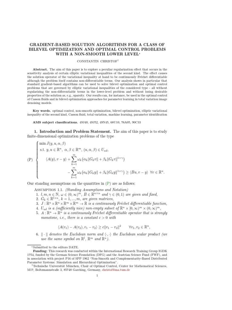 Gradient Methods For Nonsmooth Problems | PDF | Stress (Mechanics) | Mathematical Optimization