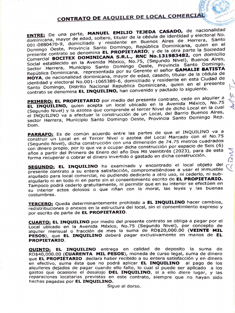 Contrato Local | PDF