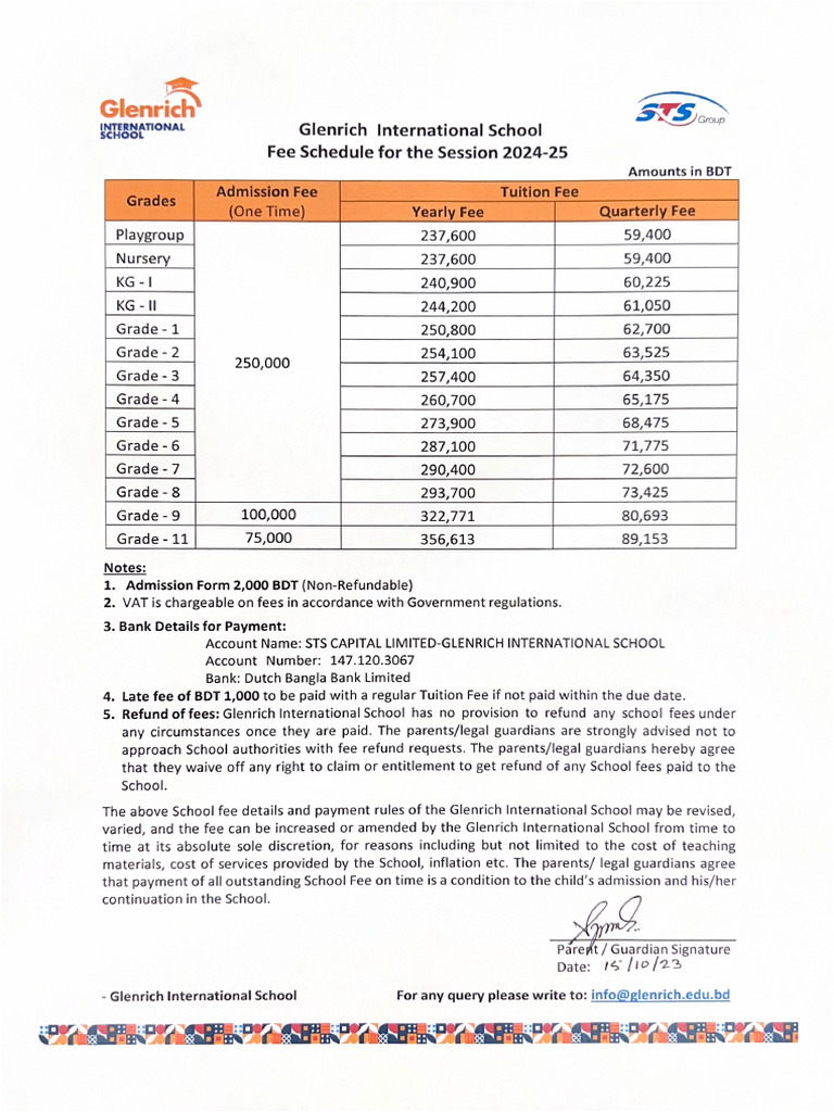 Fee Schedule | PDF