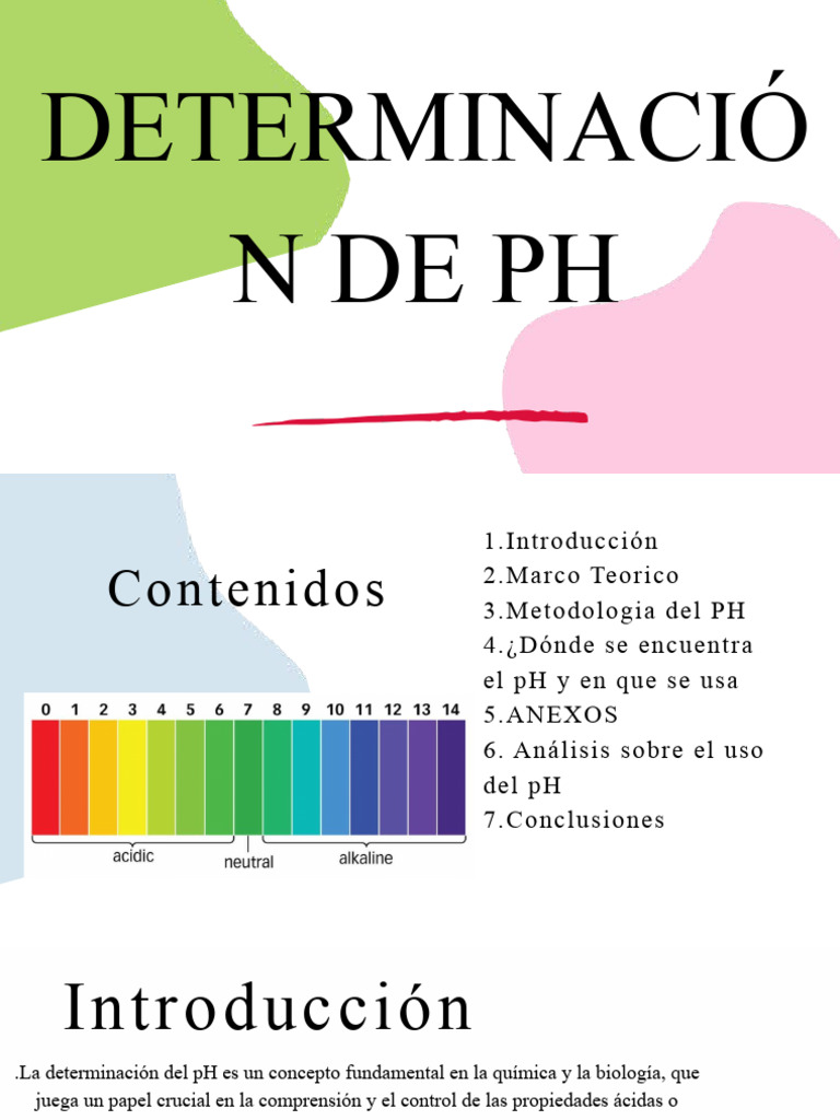 Determinación Del PH | PDF | Ph | Química analítica