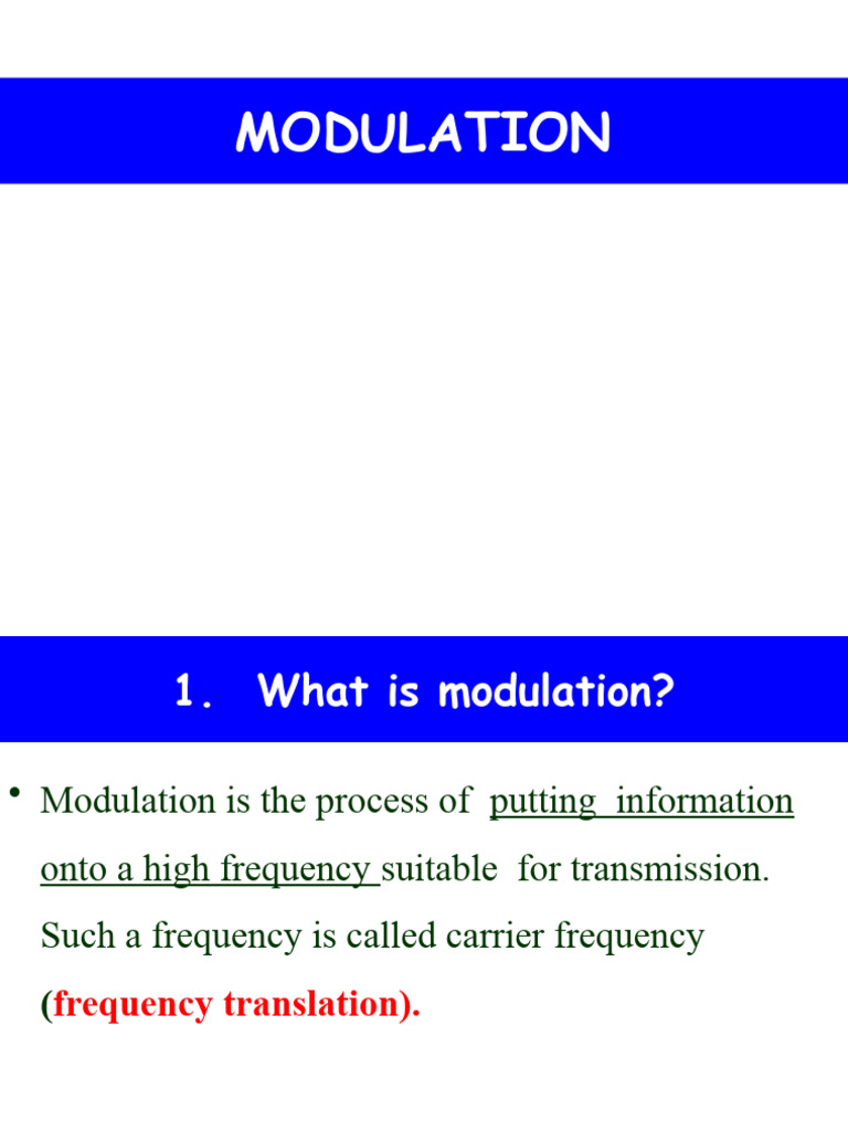 04 Amplitute Modulation Xx Pdf Modulation Frequency Modulation