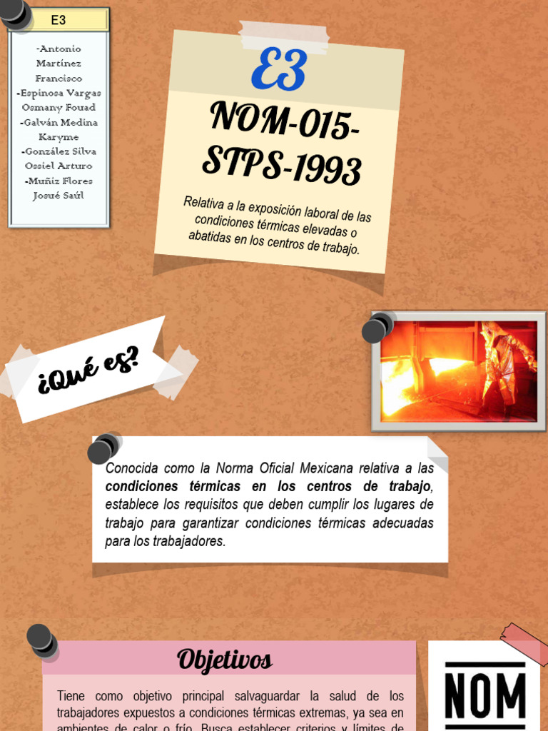 Nom 015 STPS 1993 | PDF | Temperatura | Herida