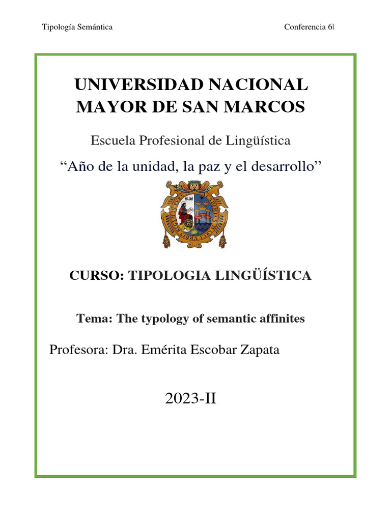 The Typology of Semantics Affinities 108-120 (Ok) | PDF | Word | Conceptual Model