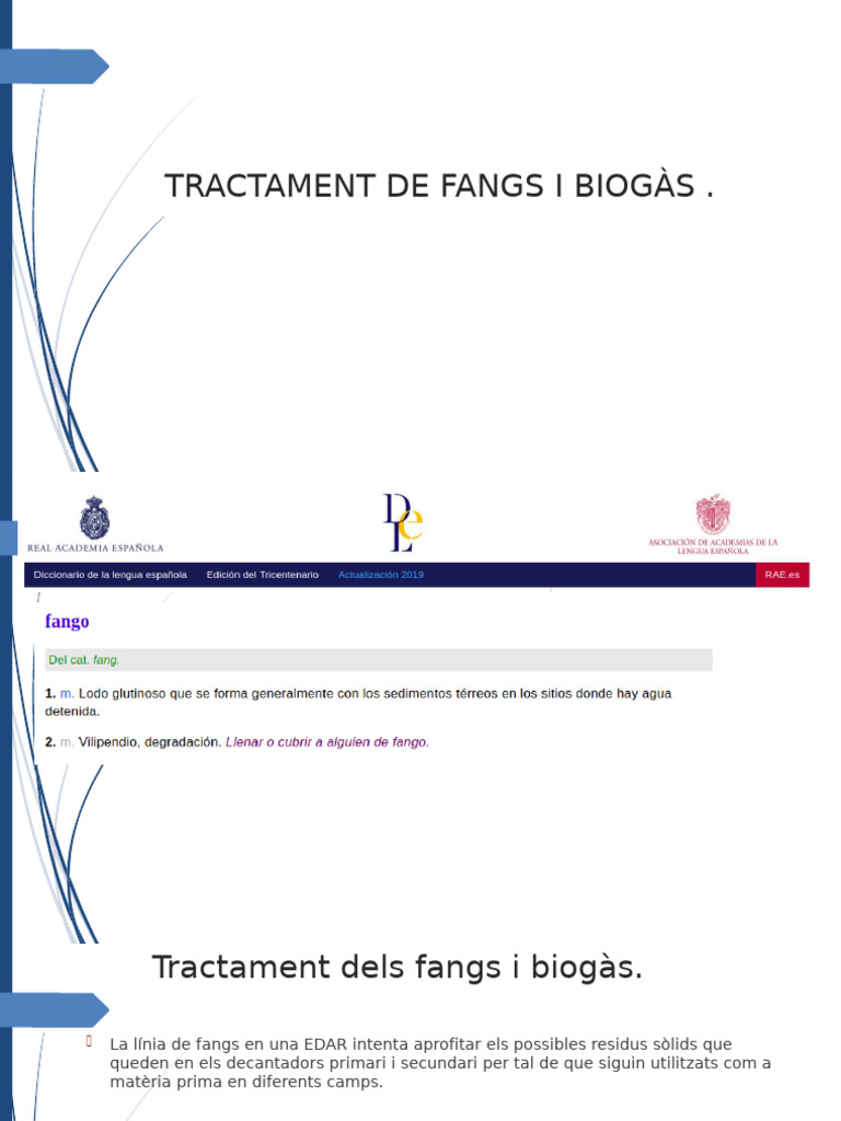 EDAR Línia de Fangs | PDF