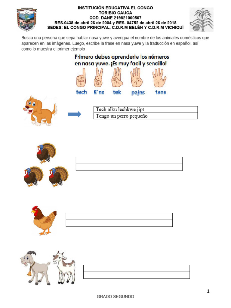 Guia Nasa Yuwe - 2° | PDF
