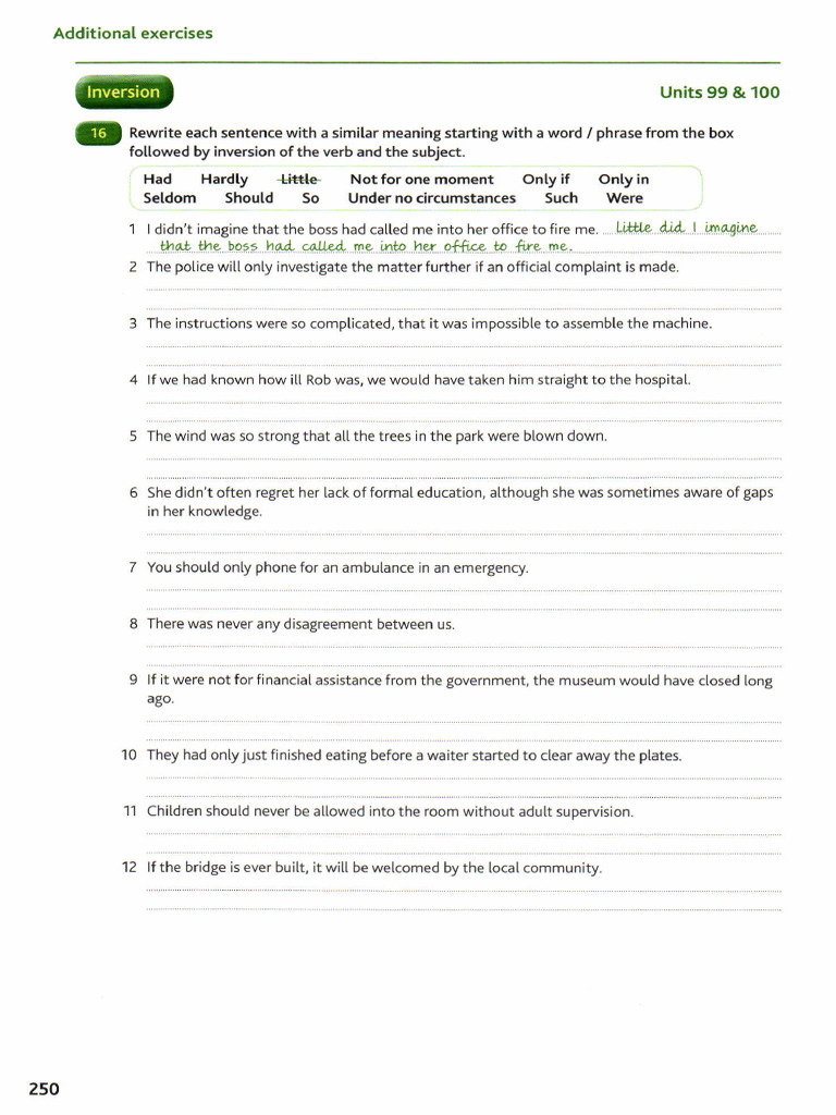 Inversions - New Exercises | PDF