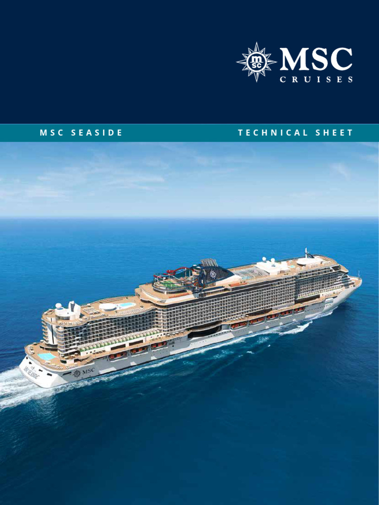 205045b2b Ta MSC Seaside Techsheet New | PDF | Restaurants | Bar ...