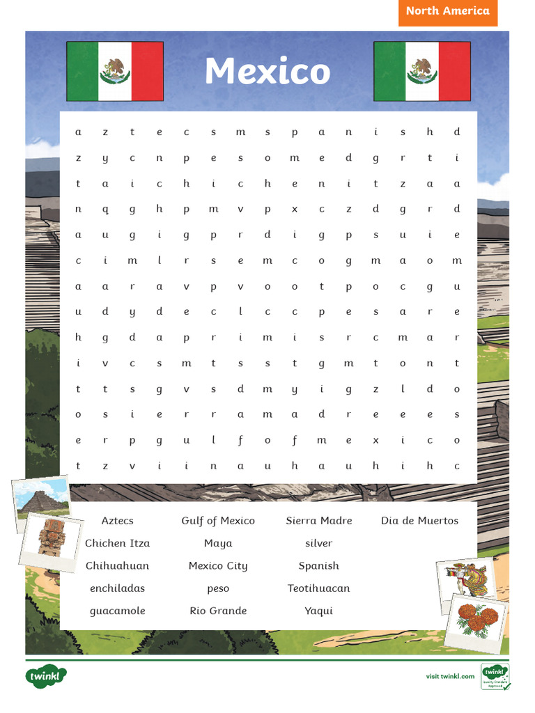 T G 1664948930 ks2 Mexico Word Search - Ver - 2 | PDF | Maya Peoples ...