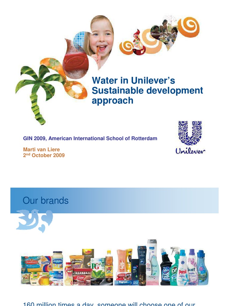 Water in Unilever's Sustainable Development Approach: GIN 2009 ...