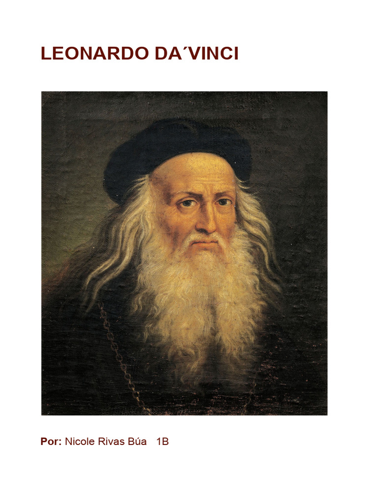 Trabajo Leonardo | PDF | Leonardo Da Vinci