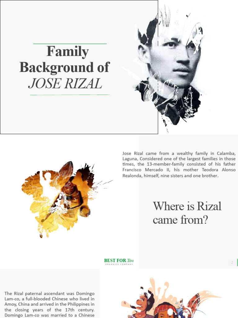 Family Background Rizal | PDF | Asia | Southeast Asia