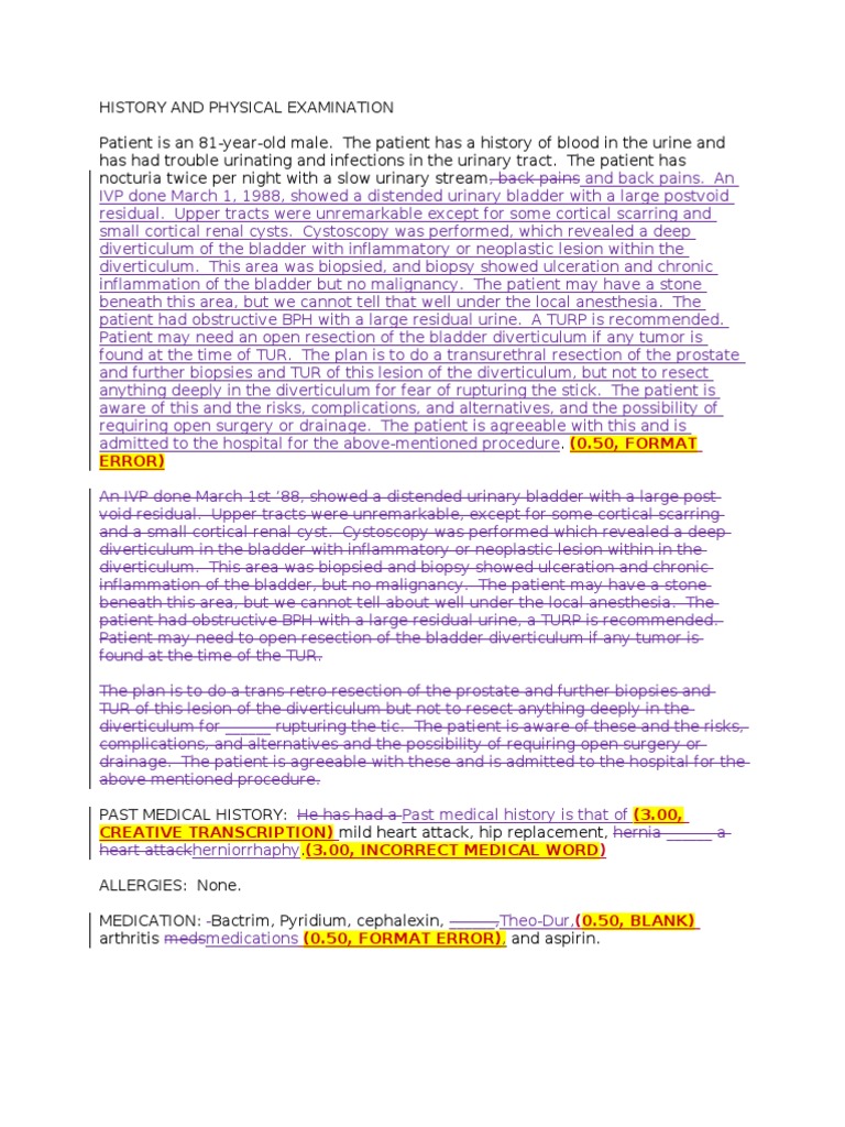 Gu History and Physical Examination_edited | Biopsy | Surgery