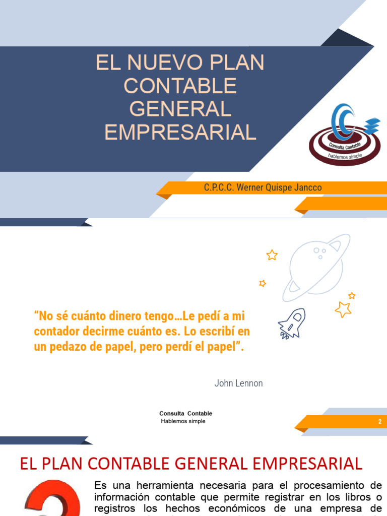 El Nuevo Plan Contable | PDF | Contabilidad | normas internacionales de INFORMACION FINANCIERA