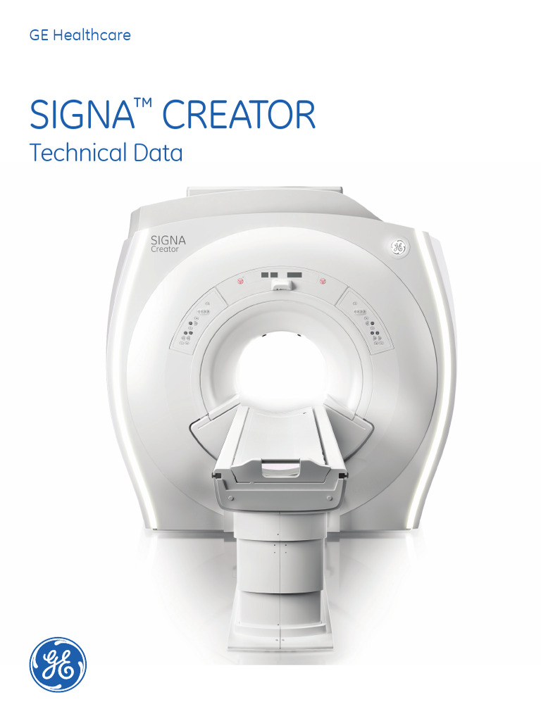 Signa Creator Mri Machine | PDF | Magnetic Resonance Imaging | Imaging
